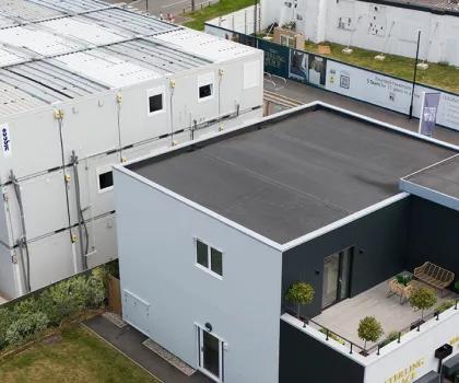 Algeco site accommodation stacks up for Barratt London | Algeco